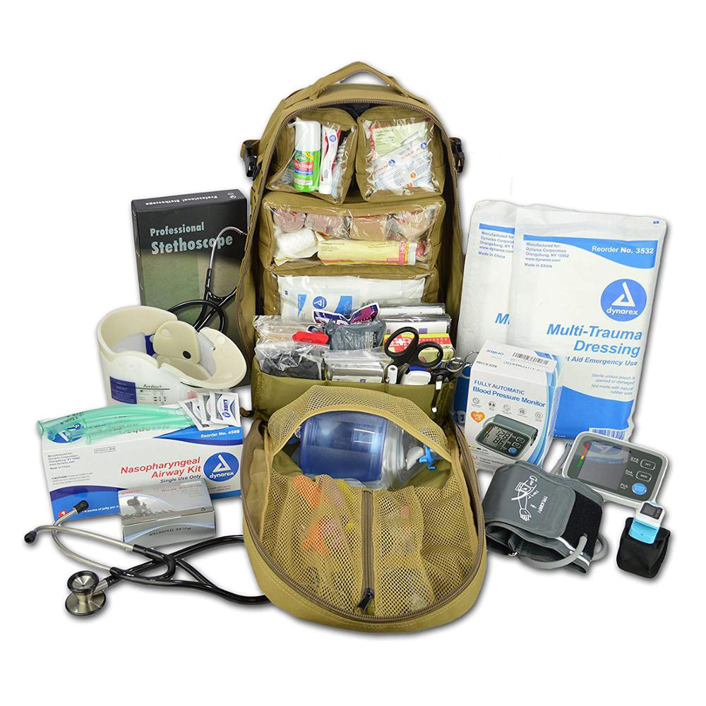 Tactical EMS EMT Bag Trauma First Aid Responder Medical Kit Backpack ...