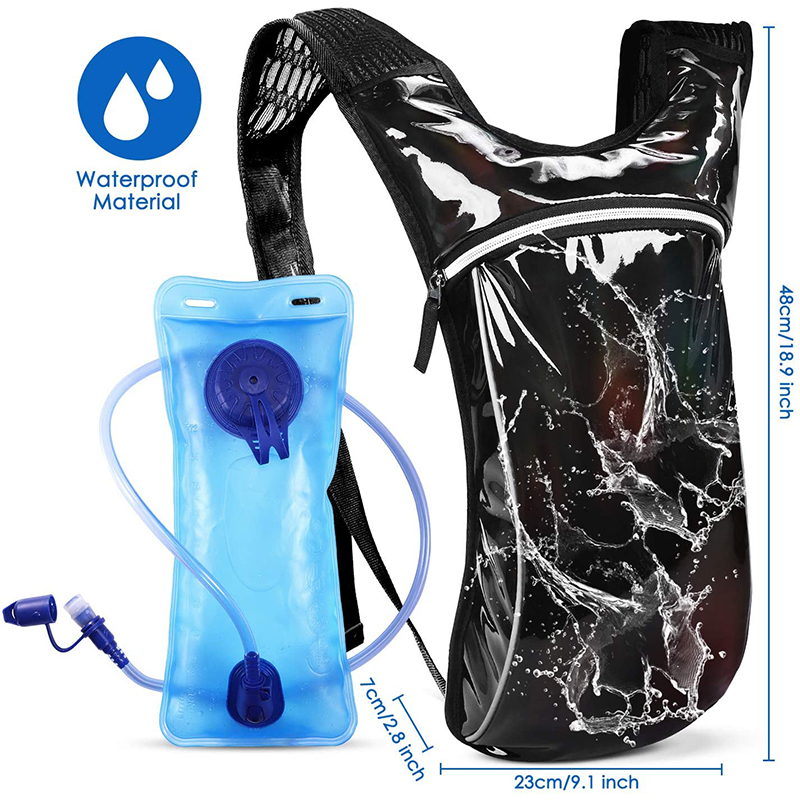 Custom Holographic Insulated Water Bladder Bag for Music Festivals ...